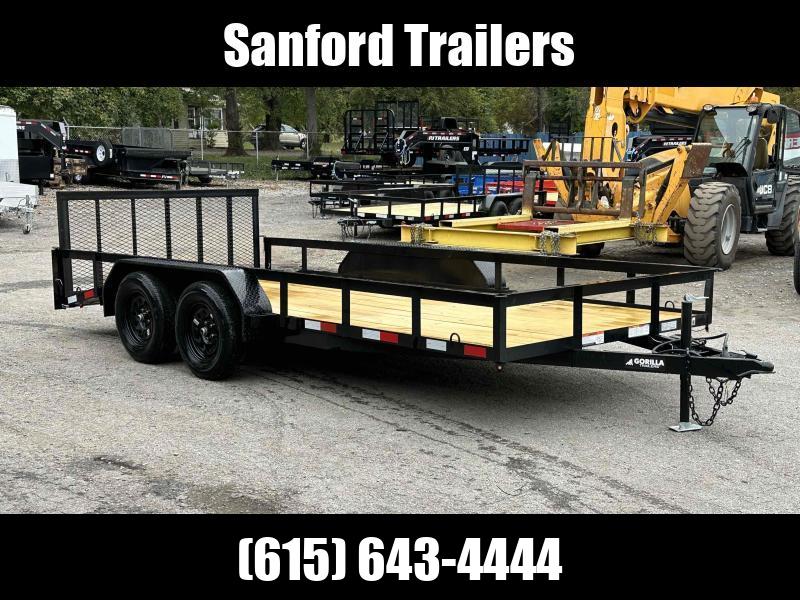 2024 Gorilla Trailer 6'10" x 16' Tandem Axle Utility Trailer in ...