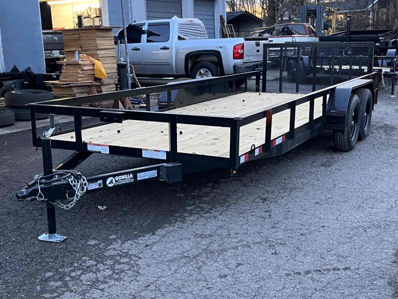 2023 Gorilla Trailer 6'4" x 18' Tandem Axle Utility Trailer in ...