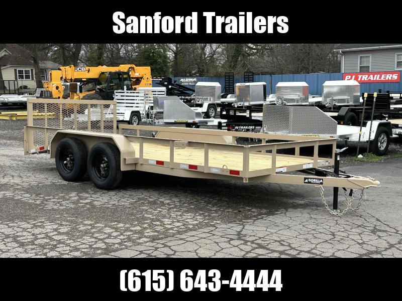 2024 Gorilla Trailer 6'4" x 16' Tandem Axle Utility Trailer in ...
