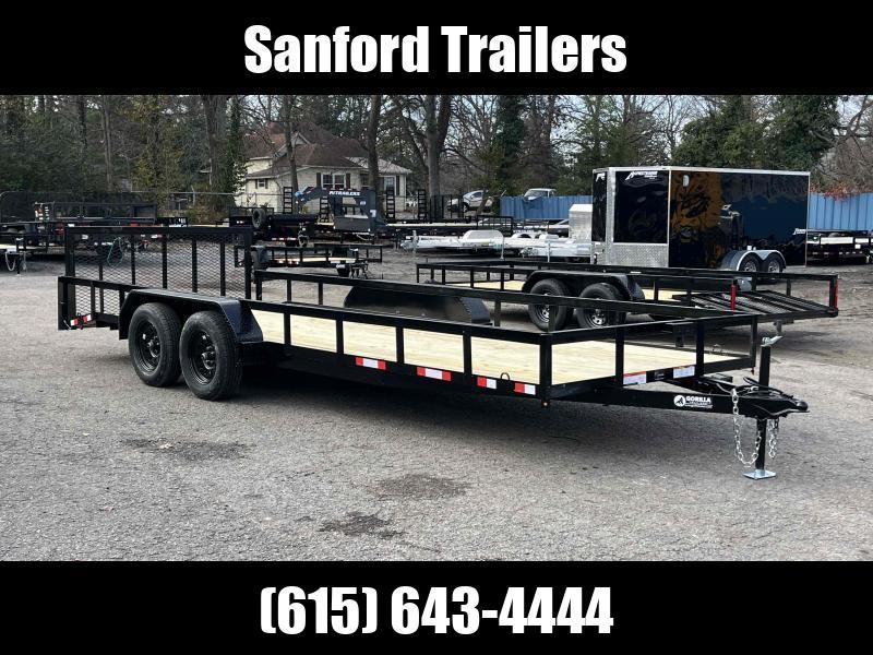 2024 Gorilla Trailer 6'10" x 20' Tandem Axle Utility Trailer in ...