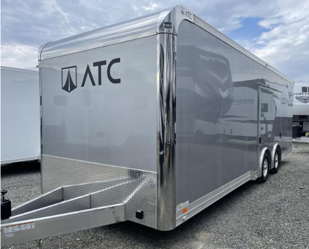 2023 ATC Raven Silver Frost 102'X24' Race Trailer-Car Hauler Cargo ...