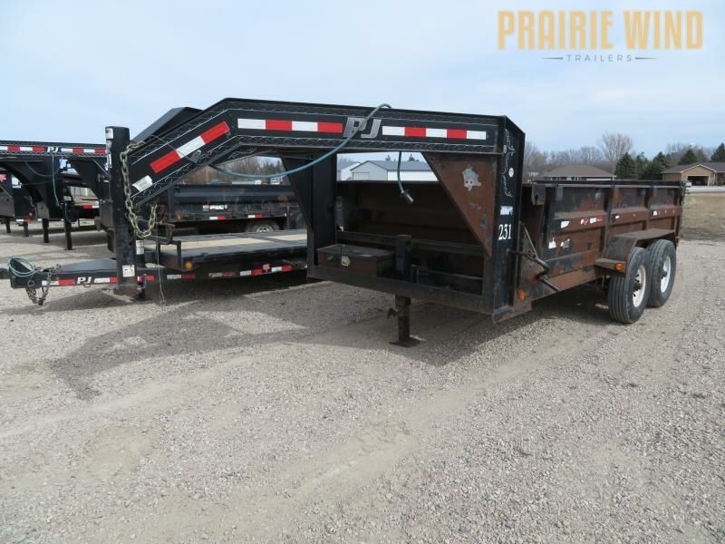 2013 PJ Trailers 14 Gooseneck Dump Trailer in Humboldt, SD | Trailer Trader