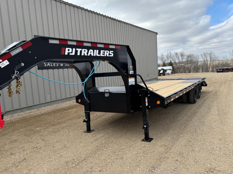 2025 PJ Trailers 26 Low Profile Tandem Dual GN Trailer w/ Monster Ramps ...