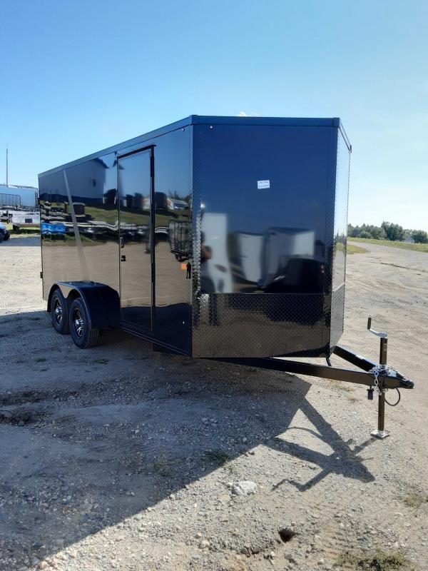 2023 AERO 7X16 BLACK BLACKOUT ENCLOSED TRAILER | Lakes Area Trailer ...
