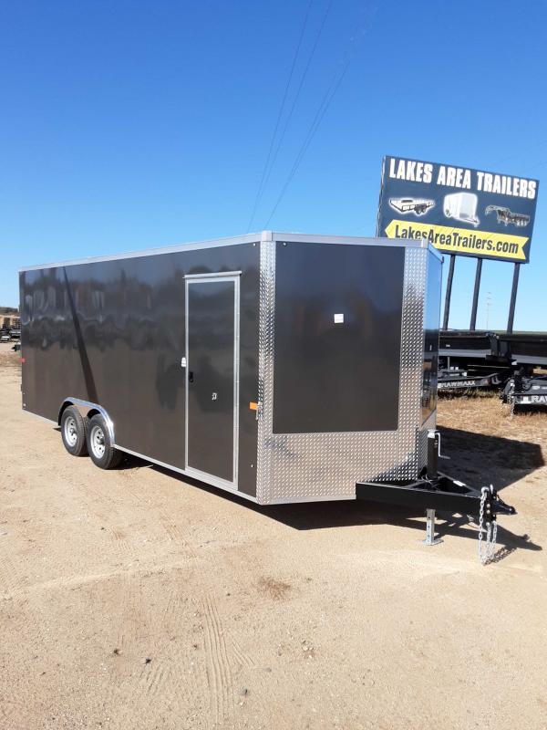 2024 AERO 8.5X20TA52 CHARCOAL ENCLOSED CARGO TRAILER in Battle Lake, MN ...