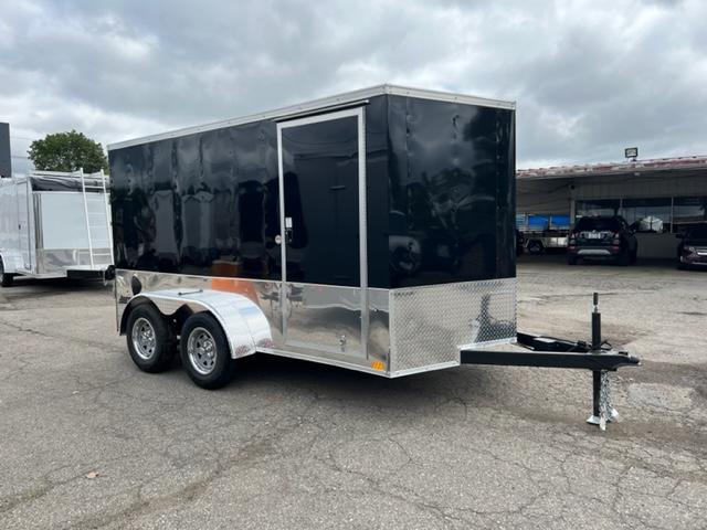 7' X 14' Tandem Axle Enclosed Motorcycle Trailer | American Trailer ...