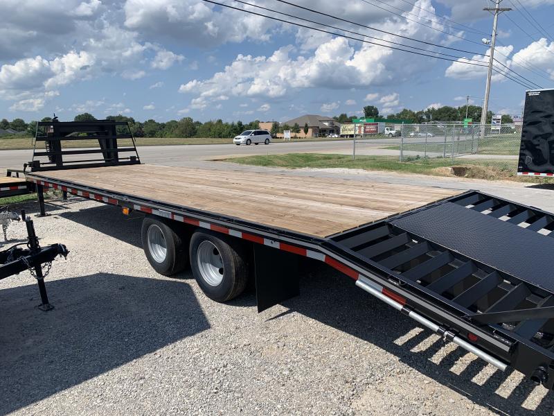 2022 Better Built 30' 10 Ton Pop-up Tail Gooseneck Flatbed Trailer in ...