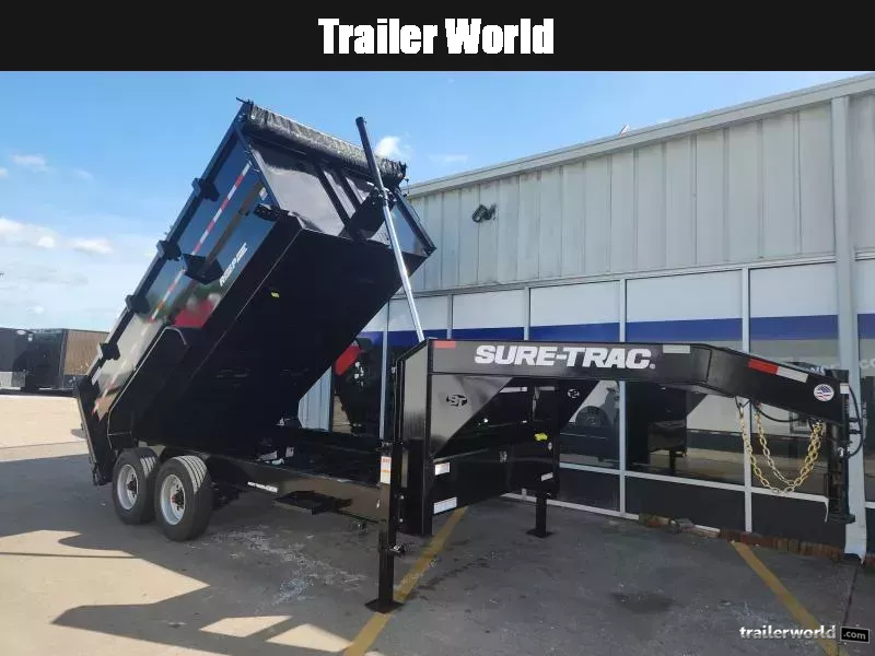 2025 Sure-Trac 7X14 Pro Series 4ft Sides Telescopic Gooseneck (2)10K ...