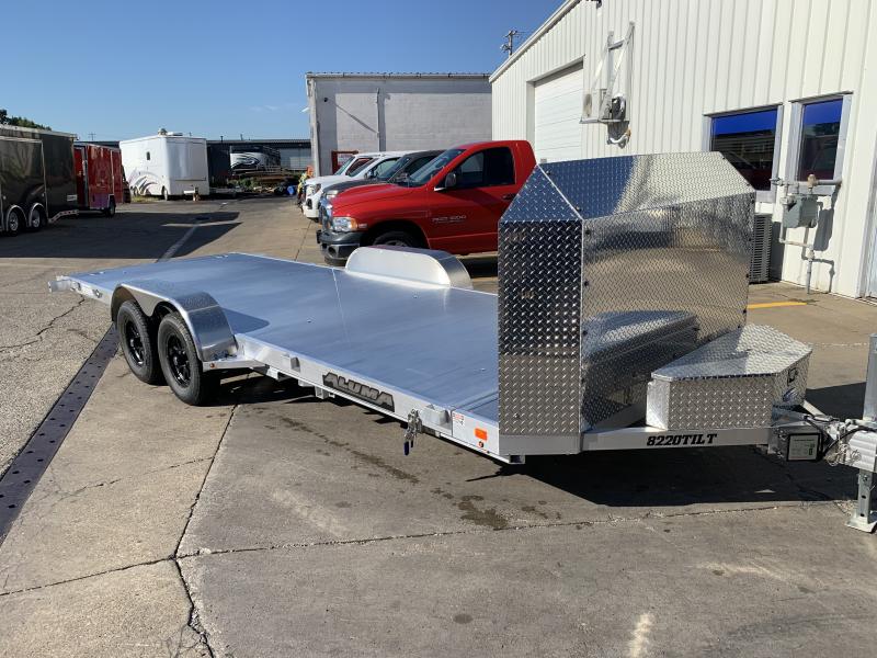 2025 Aluma 8220ANV-TILT 20' Aluminum Open Car Hauler Flatbed Trailer in ...