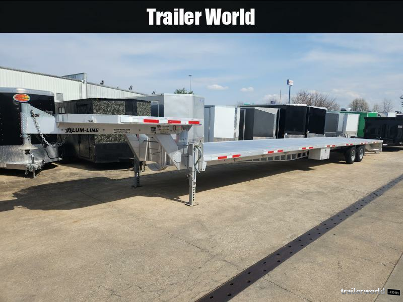 2019 Alum-Line Trailers 102" x 51' Aluminum Flatbed (2)10K Axles GN ...