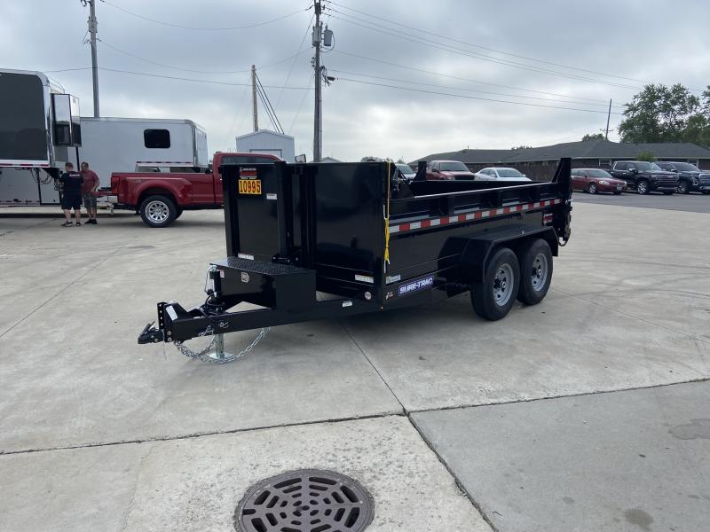 Sure-Trac 82in x 12ft HD Low Profile Dump Trailer 12K 24in Sides ...