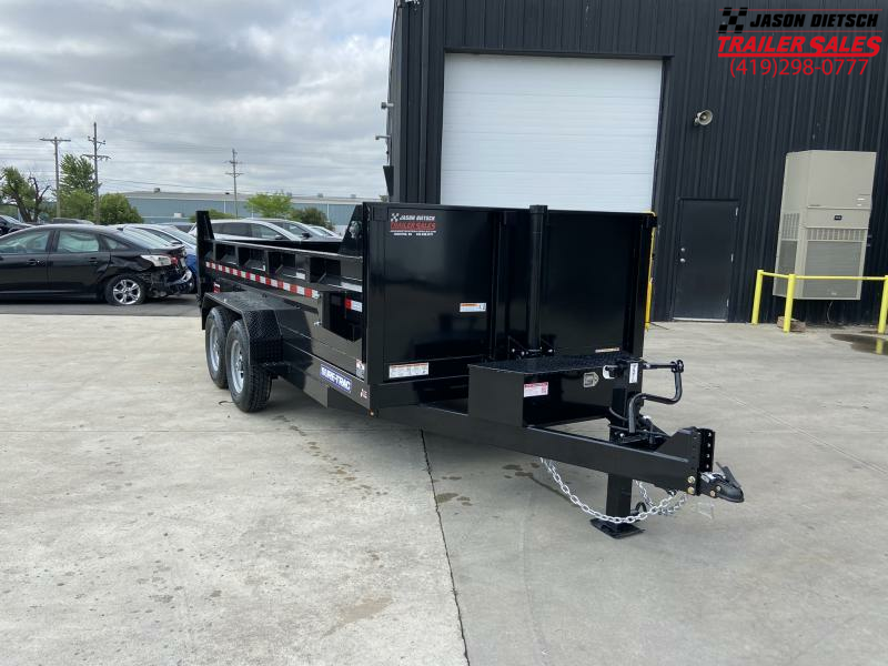 Sure-Trac 82in x 14ft HD Low Profile Dump Trailer 24in Sides 14K ...