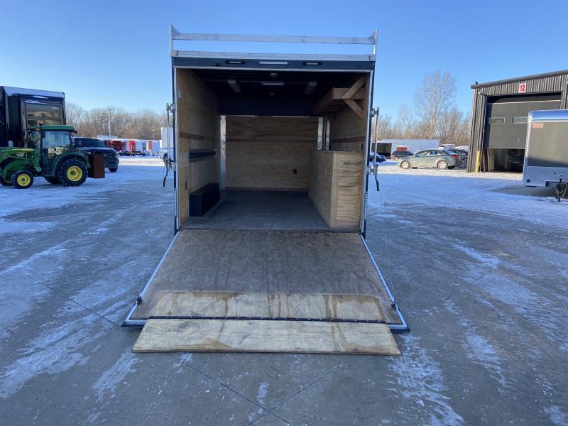 United UXT 8.5x16 Commercial Grade Tool Crib Trailer w/Rear Ramp Door ...