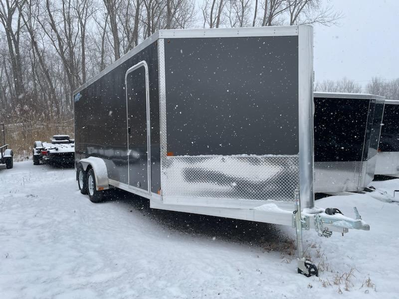 Nitro 7 x 14 Inline Drive In & Drive Out 2 Place Snowmobile Trailer in ...