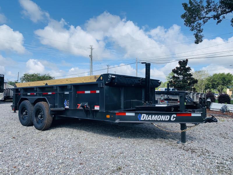 2022 Diamond C Trailers LPT 7X14 W/ BOARD BRACKETS Dump Trailer in ...