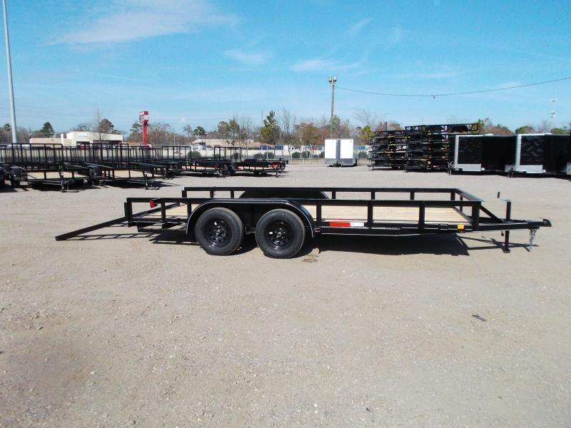 2024 J&C Trailers 77x16 Utility Trailer / Lowboy Trailer / 5ft Slide ...