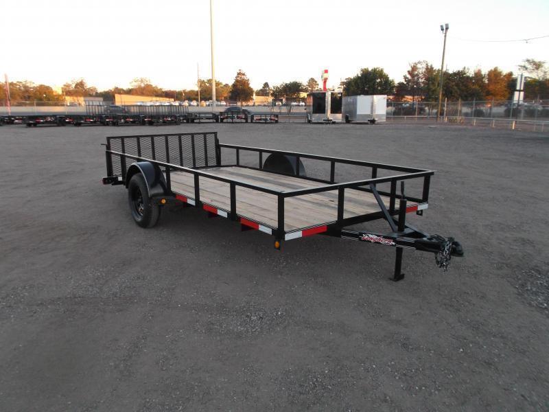 2024 Longhorn Trailers 77x14 Single Axle Utility Trailer / UTV Side by ...