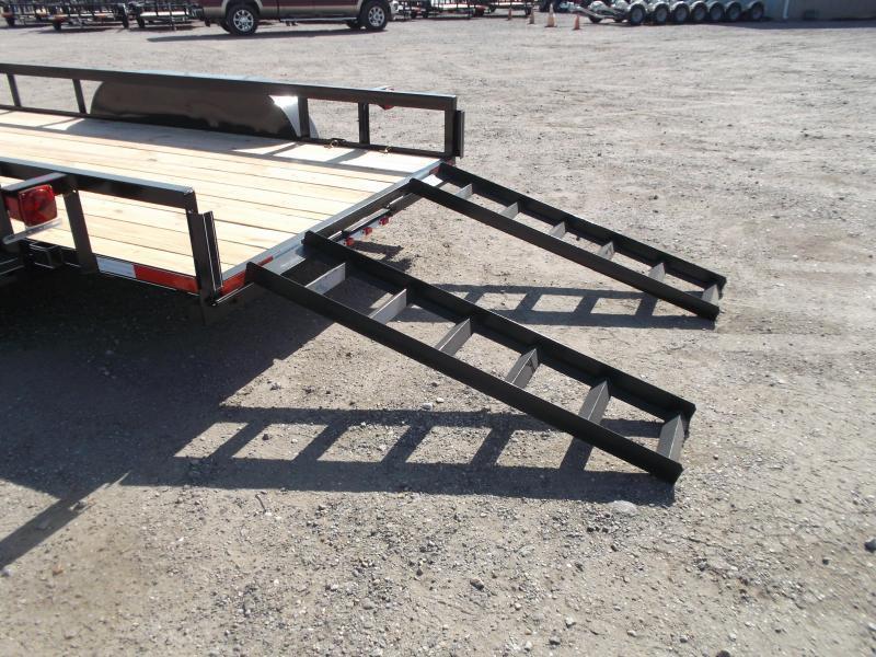 2024 J&C Trailers 77x16 Utility Trailer / Lowboy Trailer / 5ft Slide ...