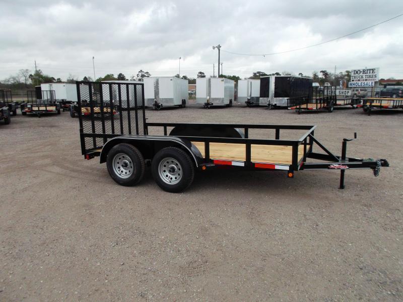 2024 J&C Trailers 12ft Tandem Axle Utility Trailer w/ Wrap Tongue ...