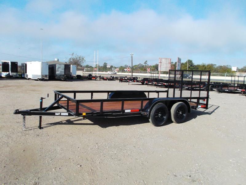 2021 TTC 77x16 Tandem Axle Utility Trailer / Lowboy Trailer / 4ft Ramp ...