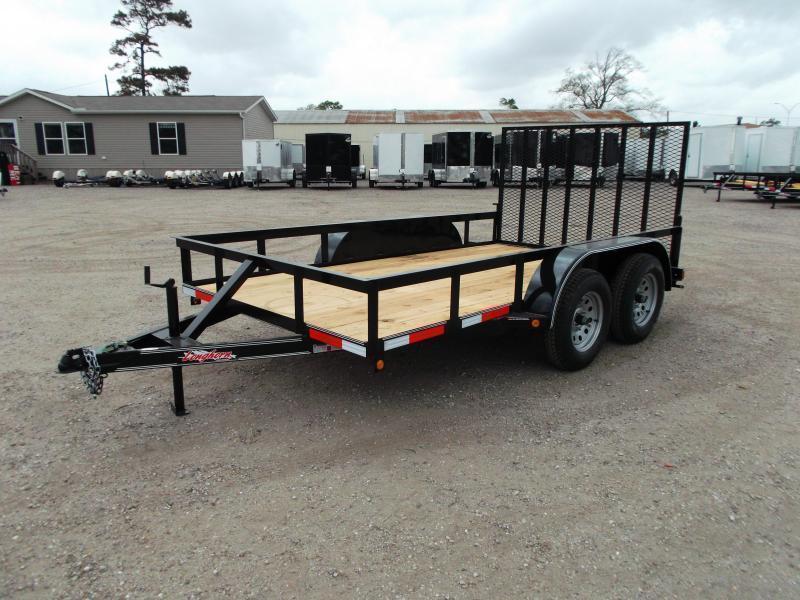 2024 J&C Trailers 12ft Tandem Axle Utility Trailer w/ Wrap Tongue ...