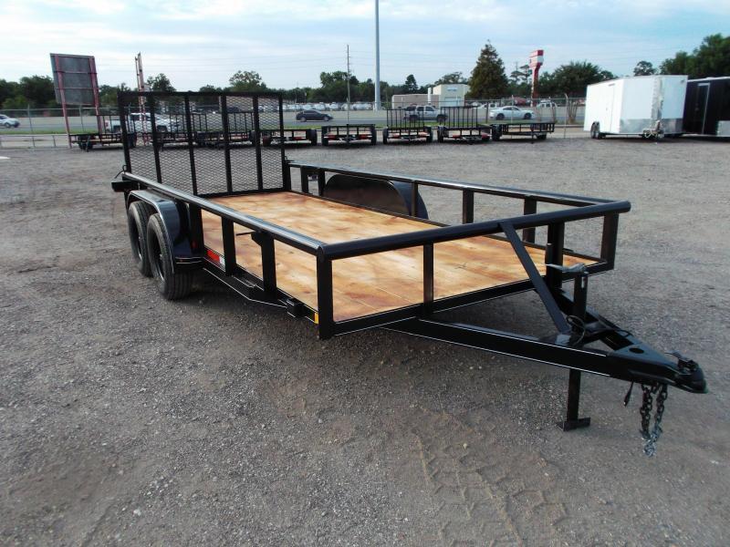 SPECIAL - 2021 TTC 77x16 Tandem Axle Utility Trailer / Pipetop / 4ft ...