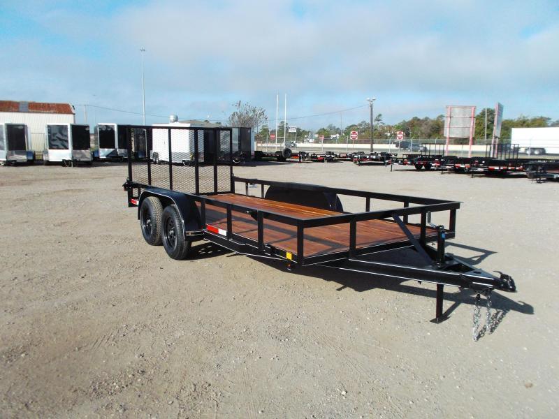 2024 J&C Trailers 77x16 Tandem Axle Utility Trailer / Lowboy Trailer ...