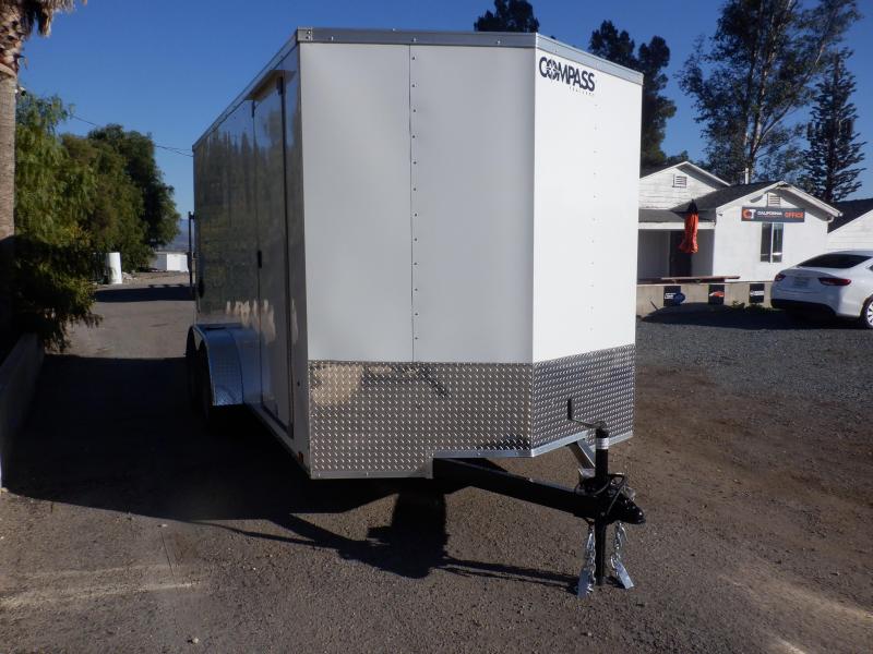 2022 Jasper Cargo 7x16 V Nose/Rear Ramp in Murrieta, CA | Trailer Trader