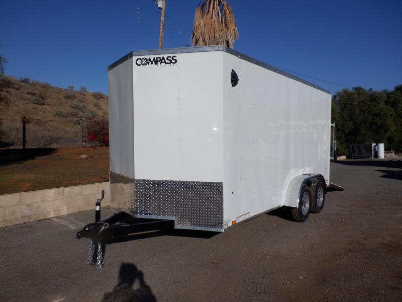 2022 Jasper Cargo 7x16 V Nose/Rear Ramp in Murrieta, CA | Trailer Trader