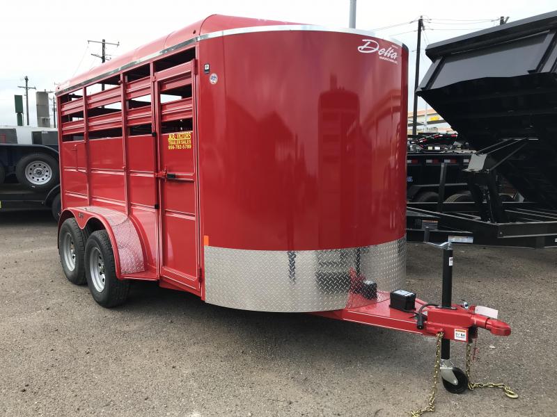 2021 DELTA 6X14 CATTLE STOCK TRAILER in Edinburg, TX | Trailer Trader