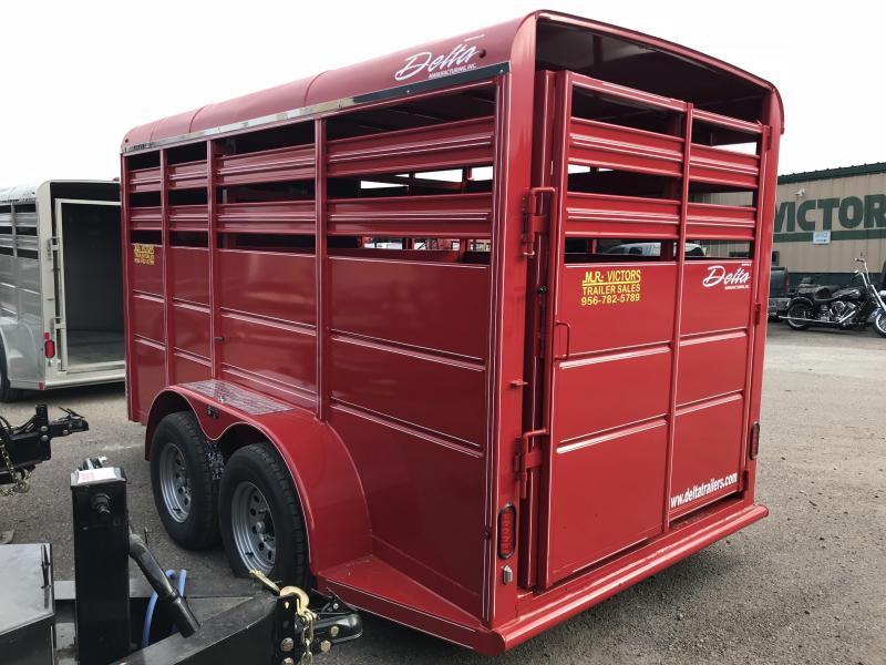 2021 DELTA 6X14 CATTLE STOCK TRAILER in Edinburg, TX | Trailer Trader