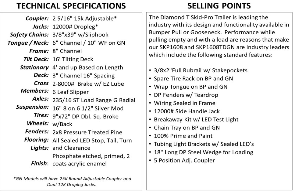 SKP1608TD | Diamond T Trailer Manufacturing