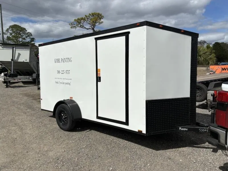 2023 Cynergy Cargo 6 x 12 White Enclosed Trailer with Black Out Package ...