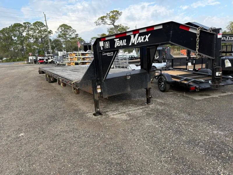 2024 Trailmaxx 40 ft. Gooseneck Equipment Trailer with 14000 Capacity ...