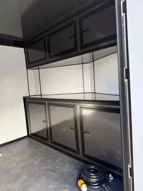 2026 Quality Cargo 8.5 X 24 Dual Axel Race Trailer with AC and Cabinets ...