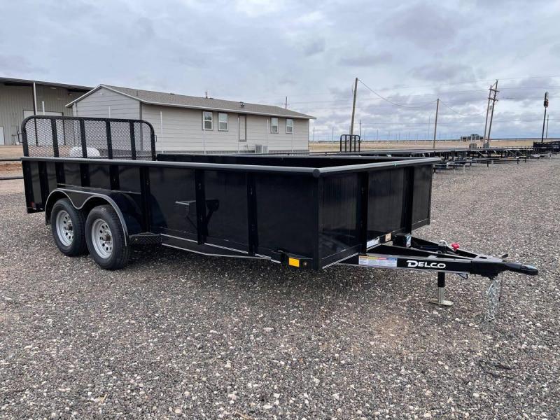 2021 Delco Trailers 83X16 Delco Utility w/ 2ft Solid Sides Utility ...