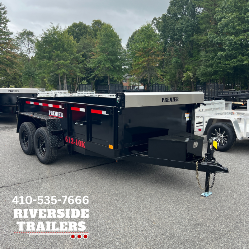 2025 Premier Trailers Inc. 6' x 12' 10K LP Dump Trailer w/ Tarp Kit ...