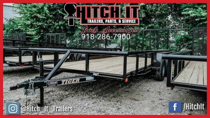 2023 Tiger 83 x 16 Pipetop Utility Trailer w/ Ramp Gate Tandem 3500# in ...