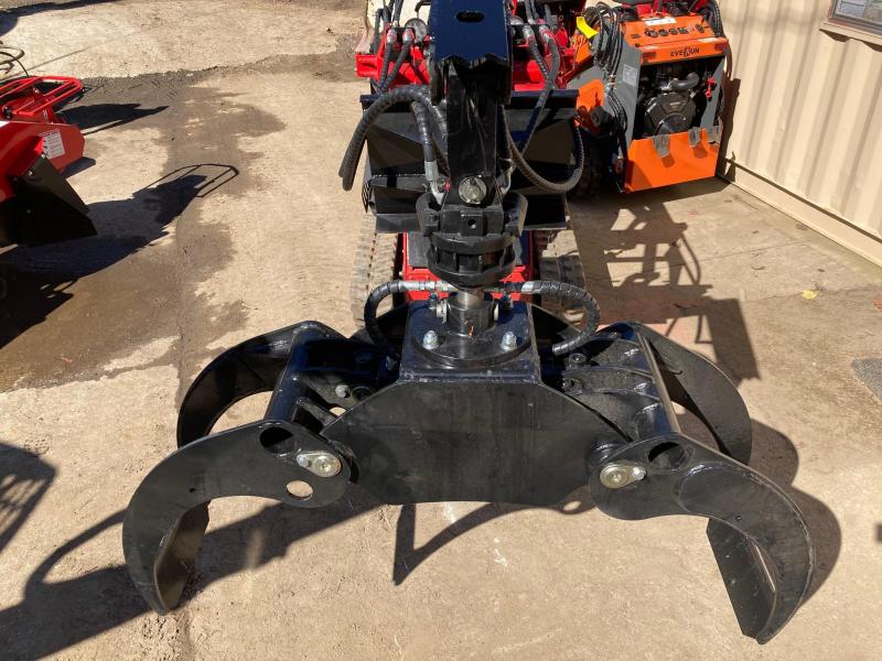 Iron Rhino Power Rotating Log Grapple- 4 hose Universal Mini Skid Steer ...