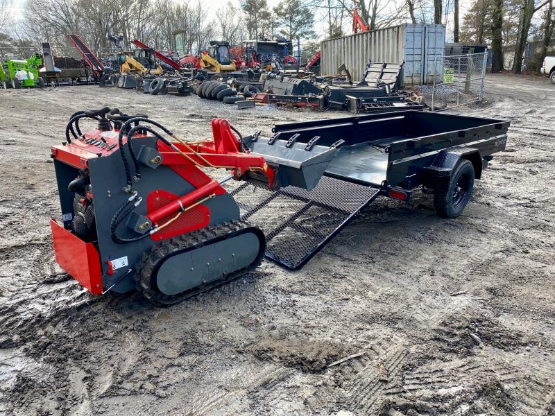2022 Hysoon HY380TH Mini Skid Steer + 2023 Norstar Trailers DUB 5x10 ...