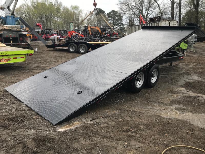 2024 Down To Earth 8x22 14k 7 ton Hydraulic Tilt Steel Deck Deckover ...