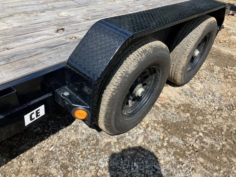 2023 PJ 7x22 10K CH Steel Deck Car Hauler Trailer Dovetail Slide Out ...