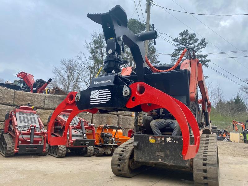 2021 Iron Rhino Power Rotating Log Grapple- 4 hose Universal Mini Skid ...