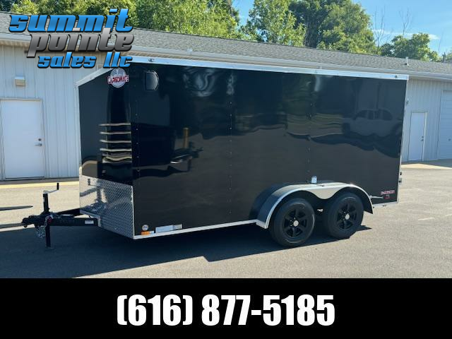 2025 Cargo Mate 7x14 V-Nose Double Door Slope Nose Cargo / Enclosed ...