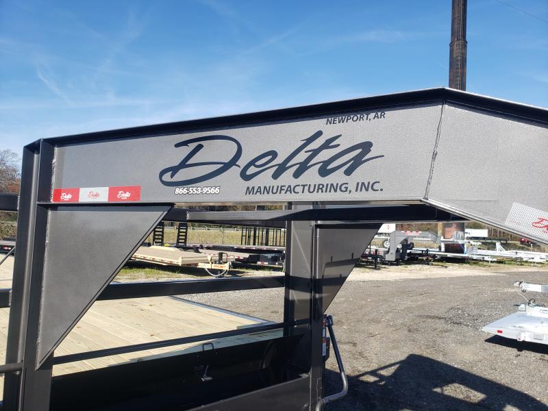 2023 DELTA Trailers 40 FT hotshot deckover trailer flatbed with monster ramps Flatbed Trailer in ...