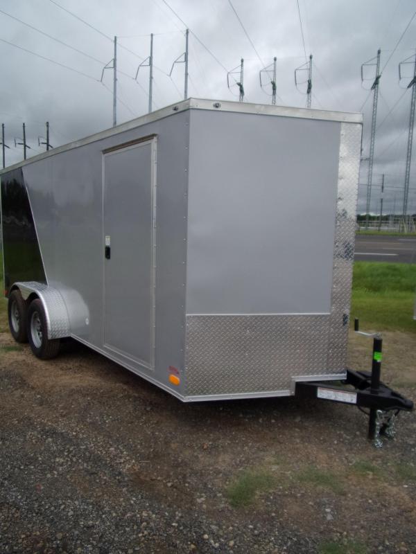 6x12 Silver Ramp Door Enclosed Cargo Trailer | Near Me