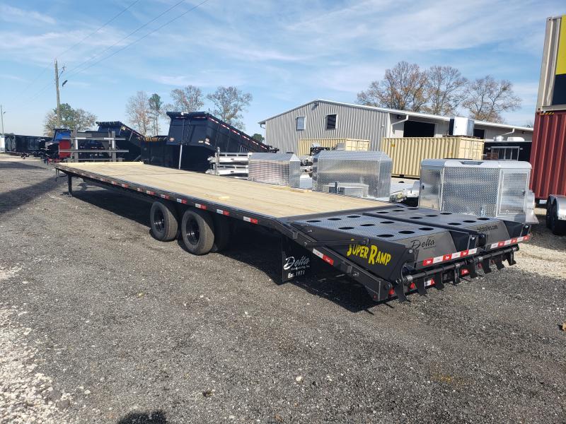 Delta trailer 40 ft gooseneck deckover mega ramp Flatbed Trailer in ...