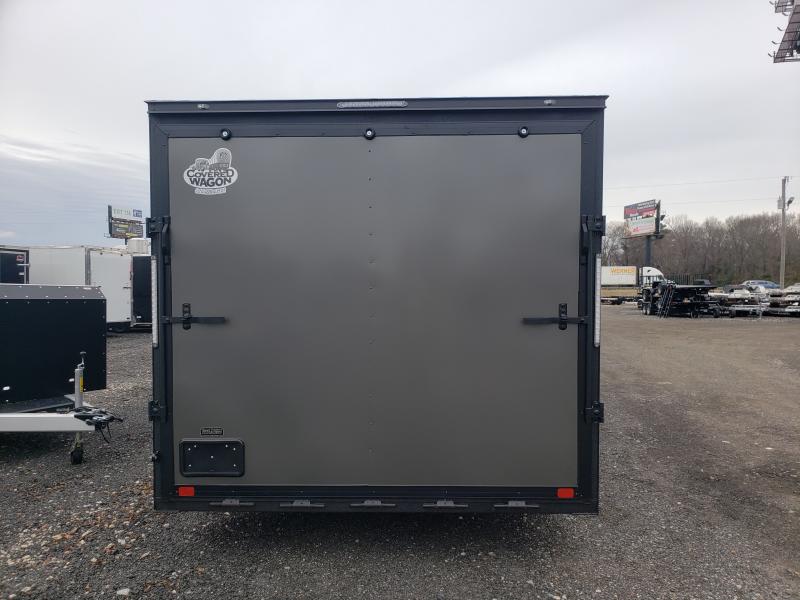 covered wagon grey enclosed carhaUler trailer new in Byron, GA ...