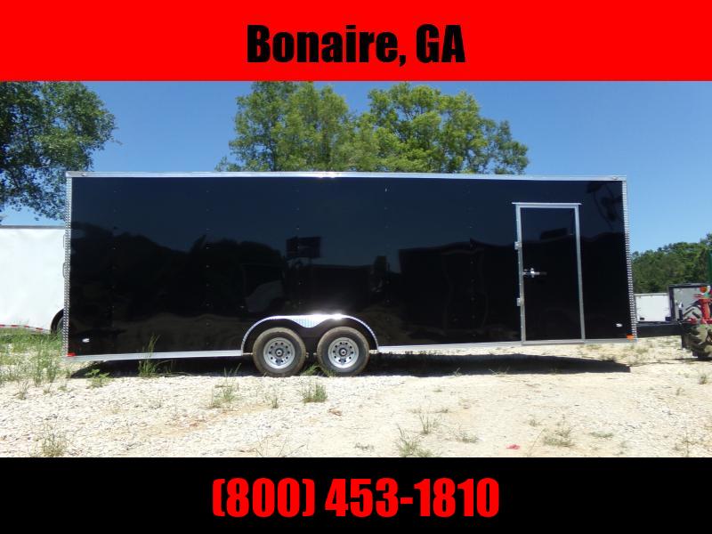 elite cargo8.5x26 7'6 height White Spread axles ramp door Enclosed ...