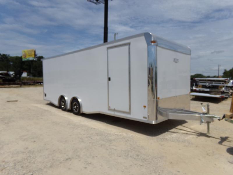 Aluminum 8x24 Trailer Black Enclosed Car hauler / Racing Trailer ...